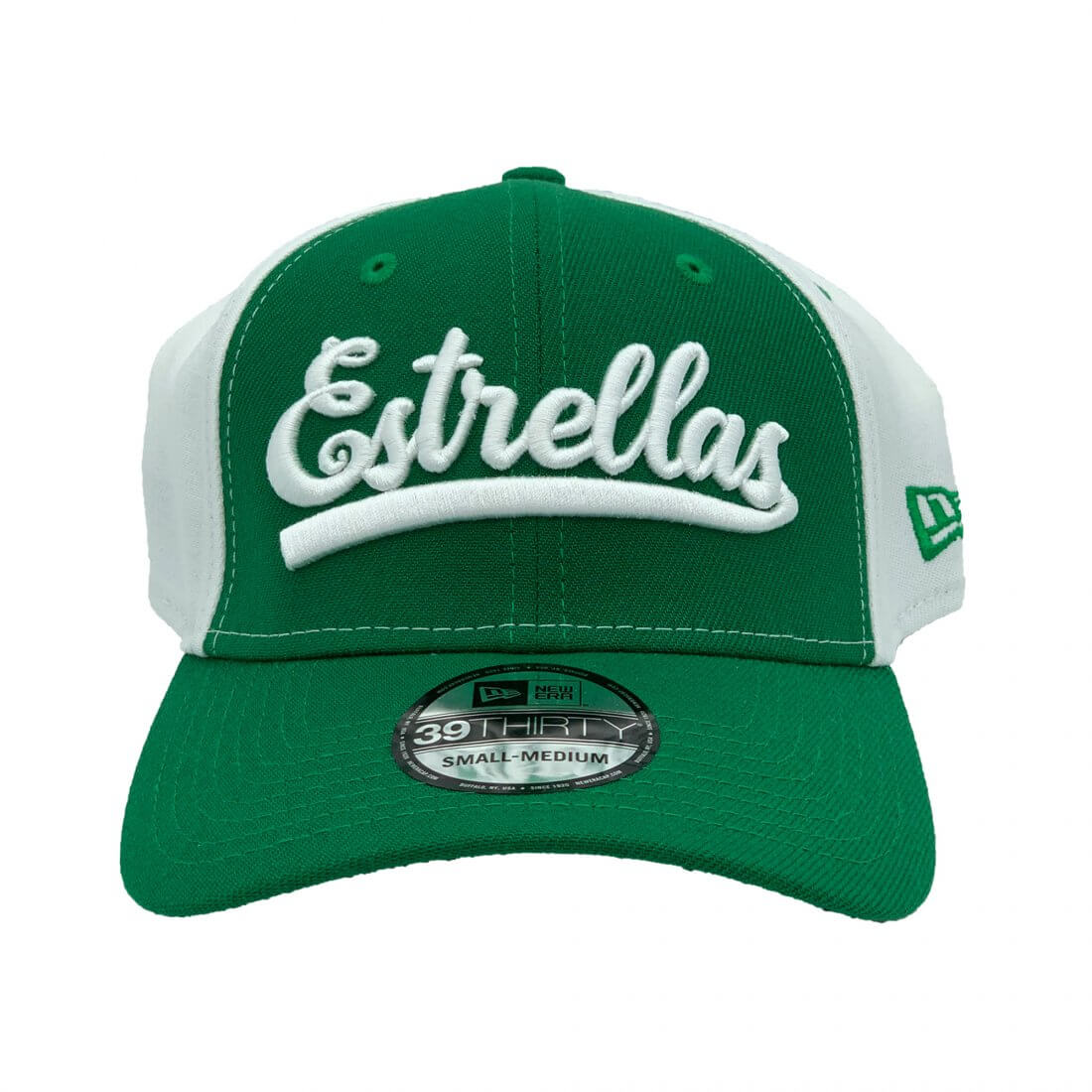 Estrellas Orientales New Era White/Green 39THIRTY Flex Hat - LIDOM Shop ...